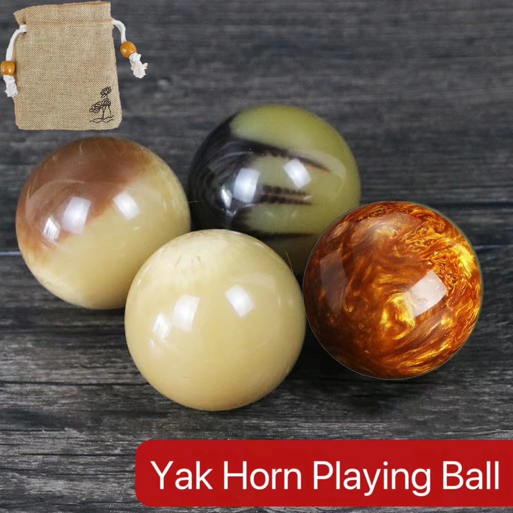 Traditional-Fengshui-Items-Yak-Horn-Playing-Balls-Good-Fortune-Luck ...