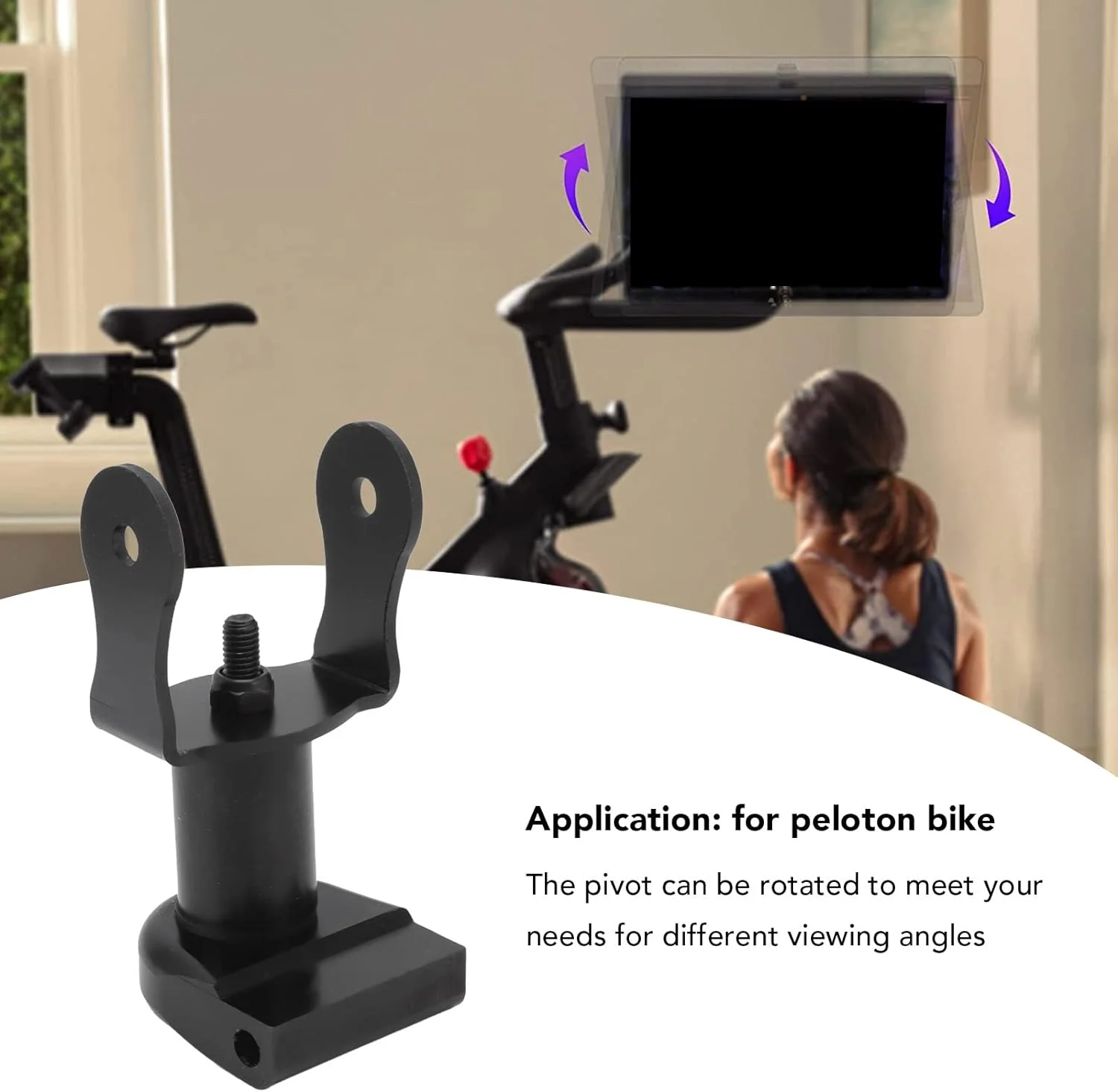 Stationary Bike Whirl Pivot Rotatable Monitor Adjuster for Peloton Bike ...