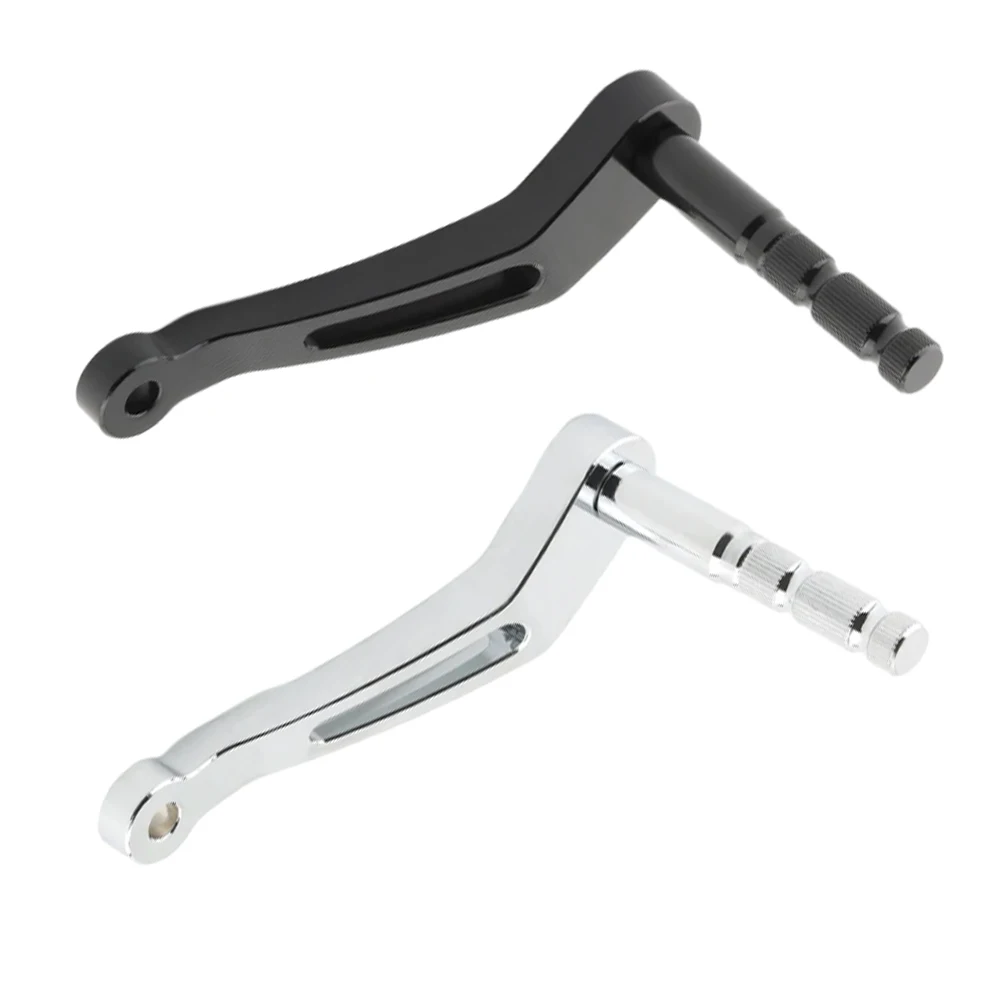 Black-Chrome-Motorcycle-Extended-Shifter-Rod-Shift-Lever-Arm-for-Harley ...