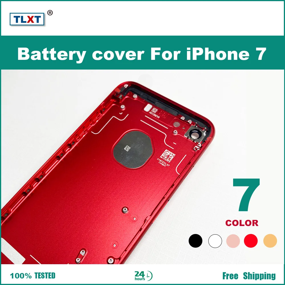 For Iphone 7 7plus Back Housing Battery Door Middle Frame Chassis ...