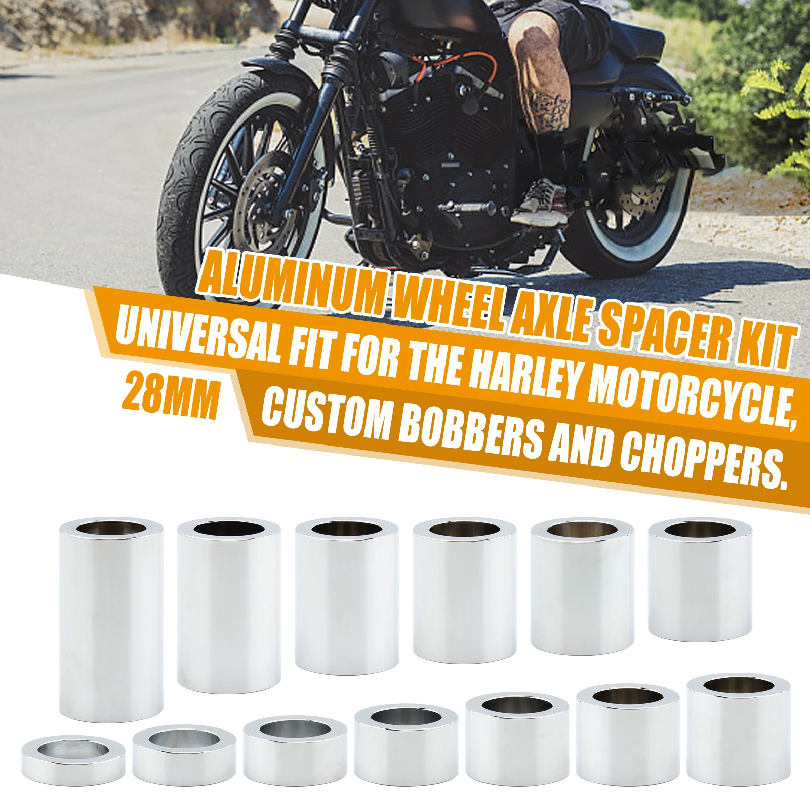 Universal-Motorcycle-Wheel-Axle-Spacers-Kit-ID-3-4-OD-1-1-8-Fit-For ...