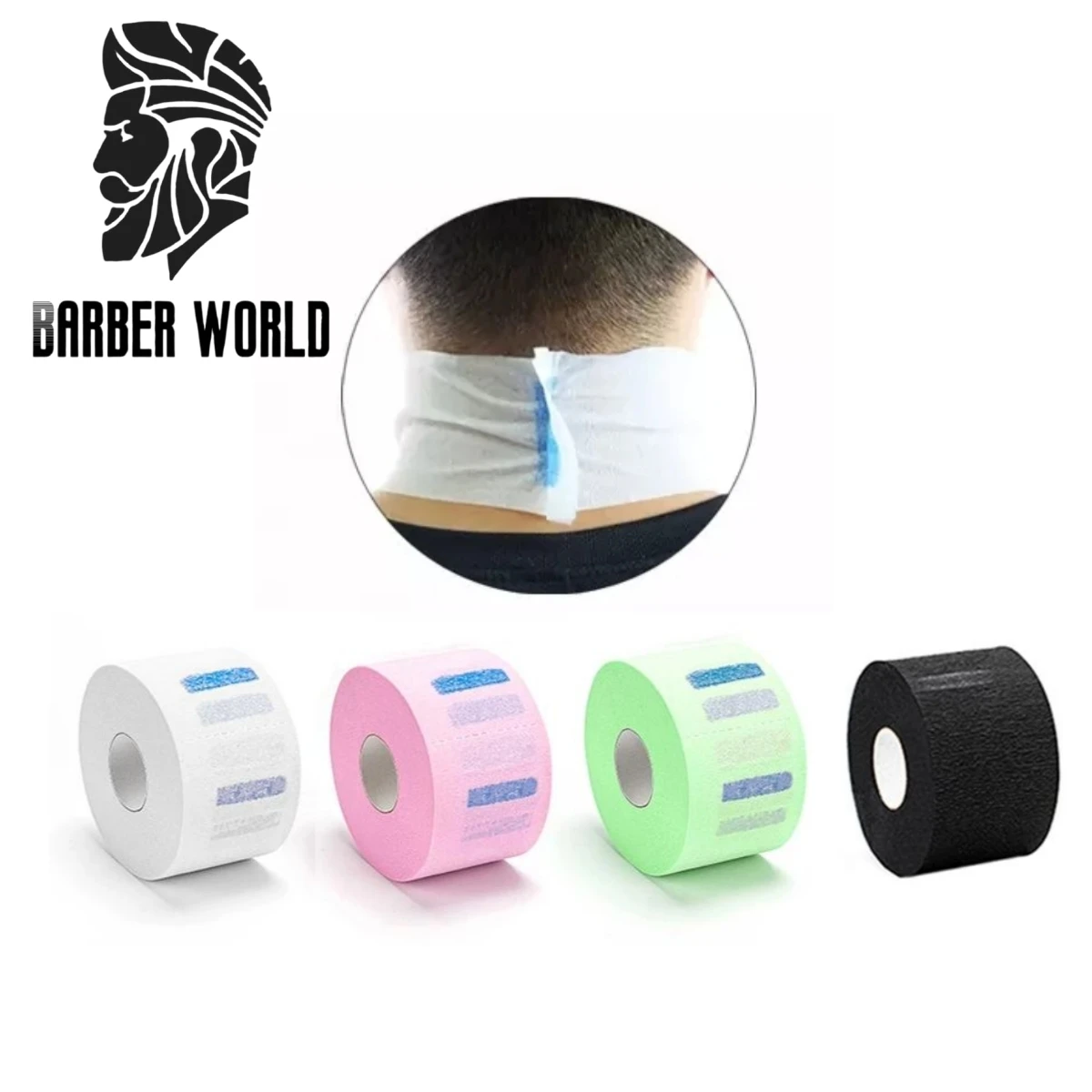 Disposable Barber Neck Strip Paper Prevent Broken Hair Haircut Care ...