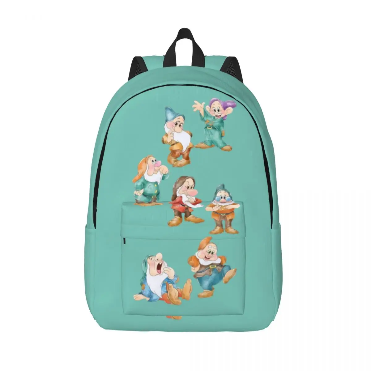 Custom Snow White And The Seven Dwarfs Canvas Backpacks for Women Men ...