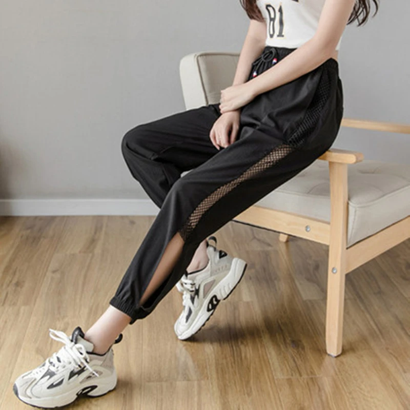 Ice-Silk-Quick-Drying-Sweat-pants-Women-Summer-Mesh-Summer-New-Air ...