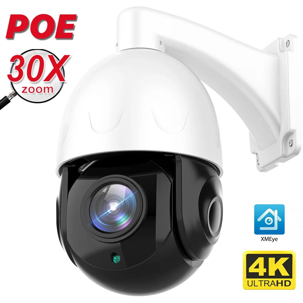 Outdoor-IP-Camera-8MP-4K-HD-POE-Camera-30X-Optical-Zoom-PTZ-Speed-Dome ...