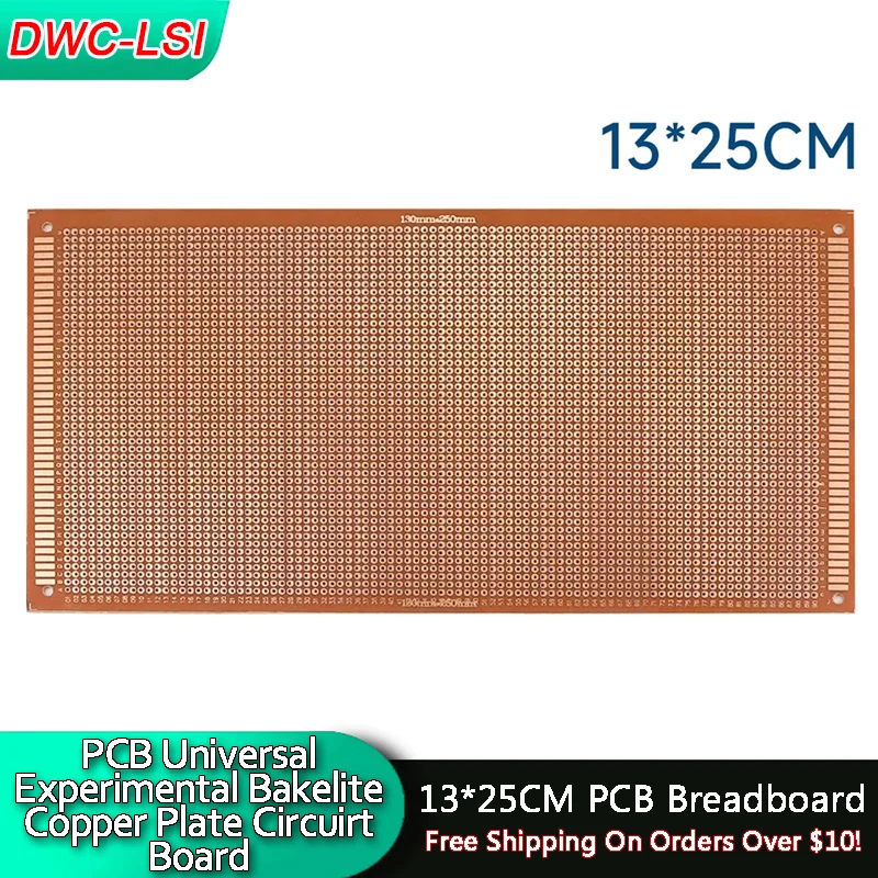 PCB13x25CM 13*25CM Single Side Prototype 2.54MM PCB Breadboard ...
