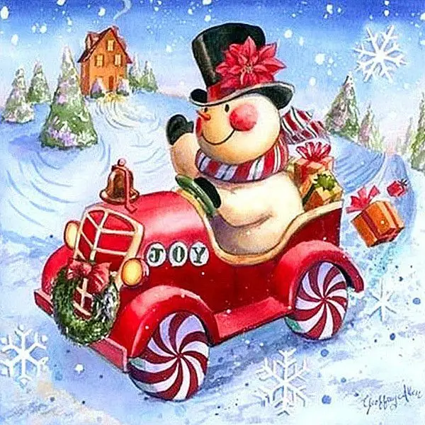 Festive Christmas paint by numbers kits