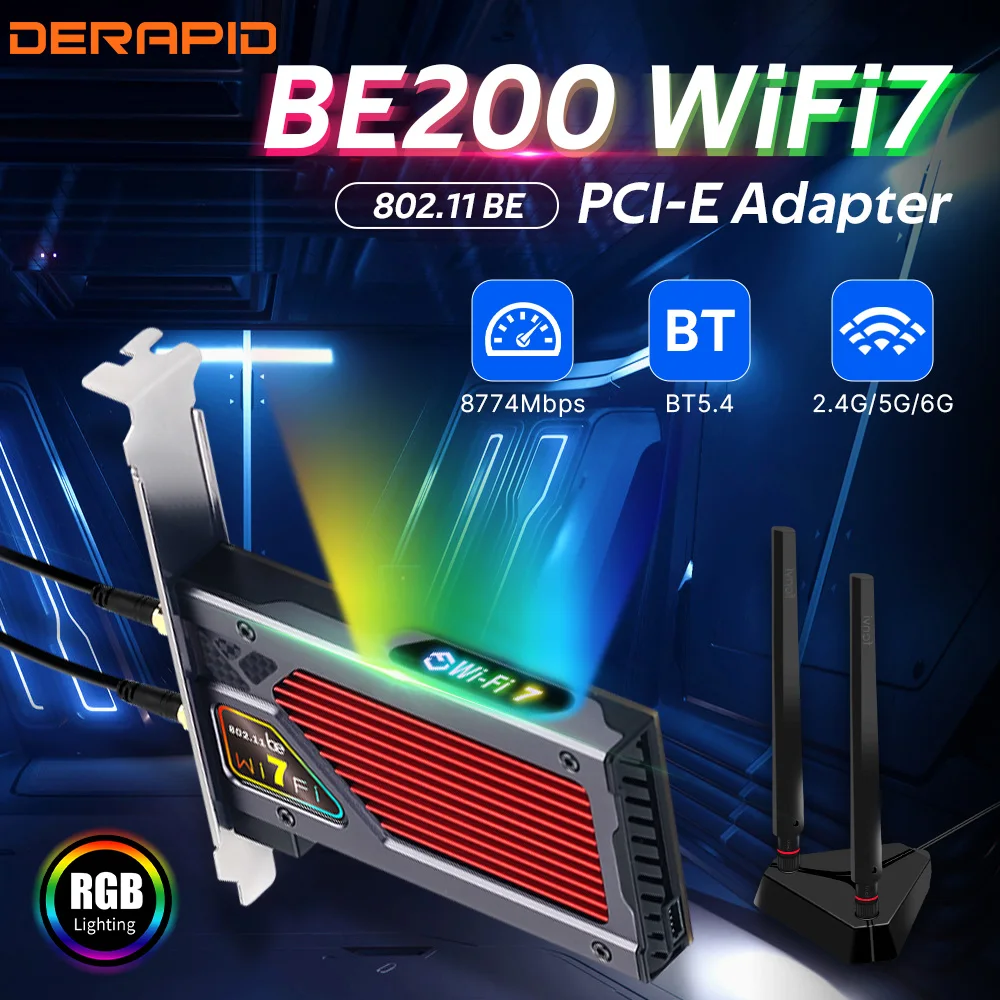 FENVI-8800Mbps-WiFi-7-BE200-Wireless-PCle-WiFi-Adapter-2-4G-5G-6GHz-802 ...