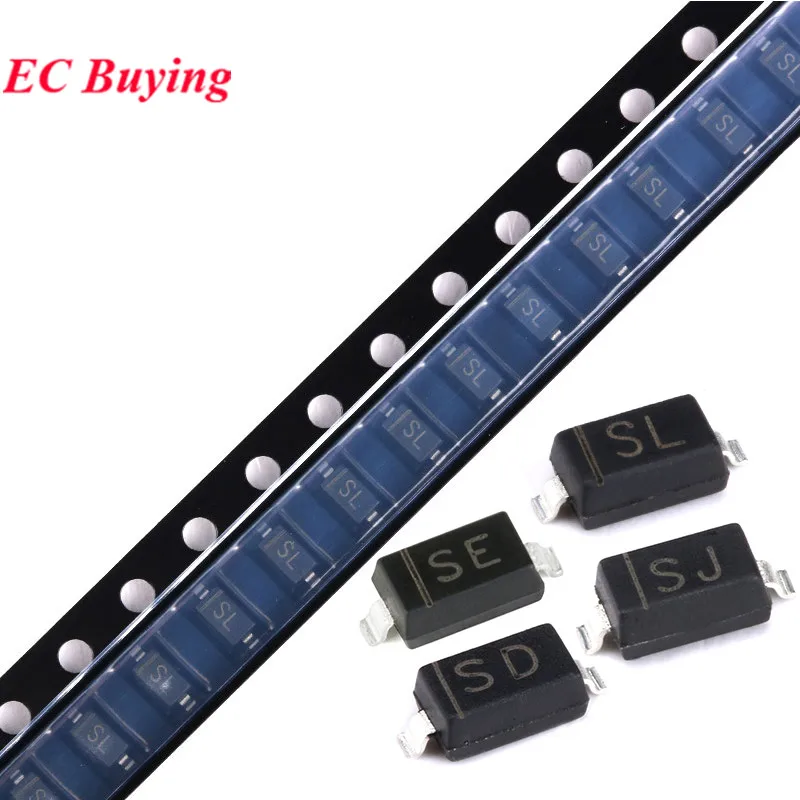 50pcs/lot B5819W SL B0530W SE B5817W SJ B0520LW SD SOD-123 SMD Schottky ...