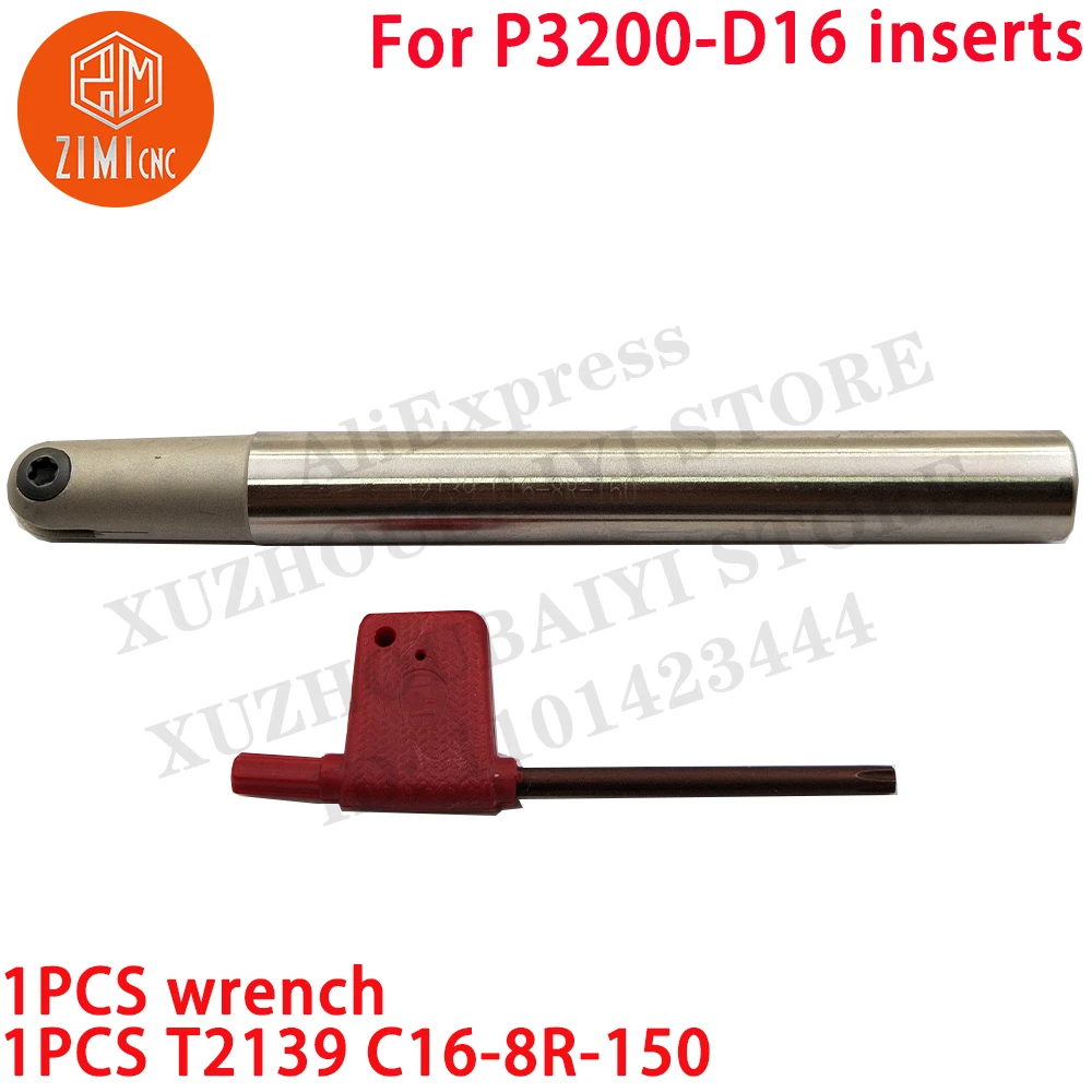T2139 C16-8R-150 16mm Ball Nose Tool holder milling cutter tool ...