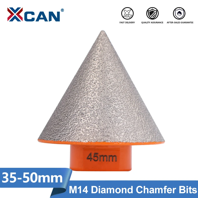 XCAN-M14-Diamond-Chamfer-Bit-38-50mm-Milling-Tile-Cutter-Marble ...