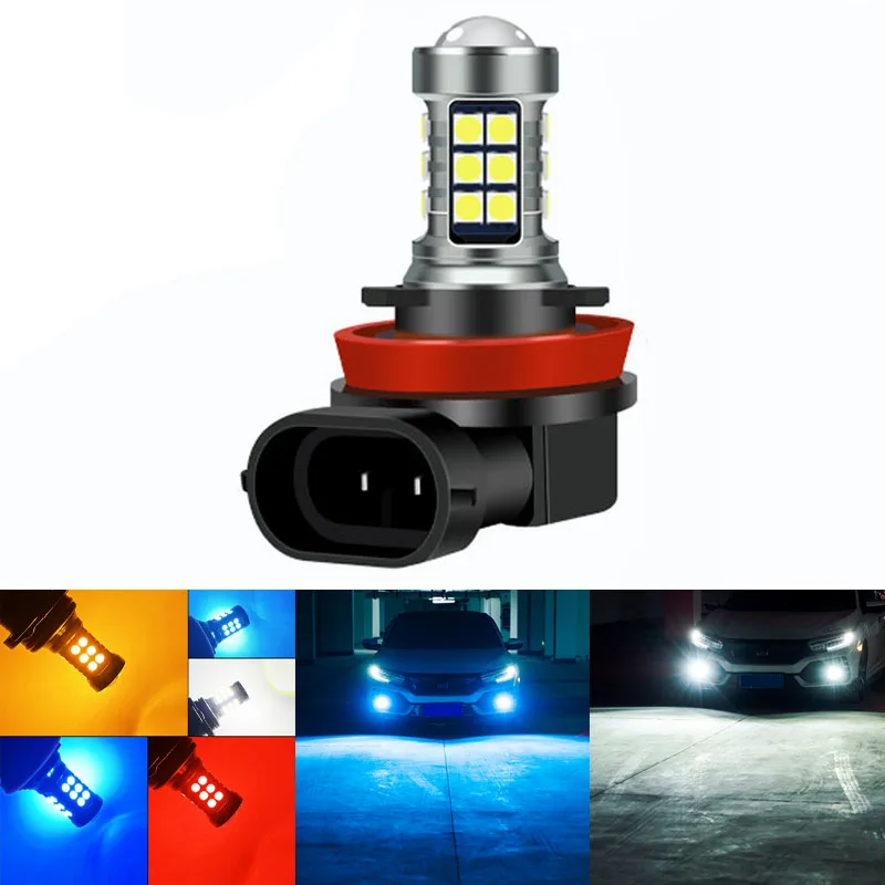 1Pcs Car Fog Lamp H11 Led Lamp 9005 HB3 9006 HB4 H9 H8 White Yellow Ice ...