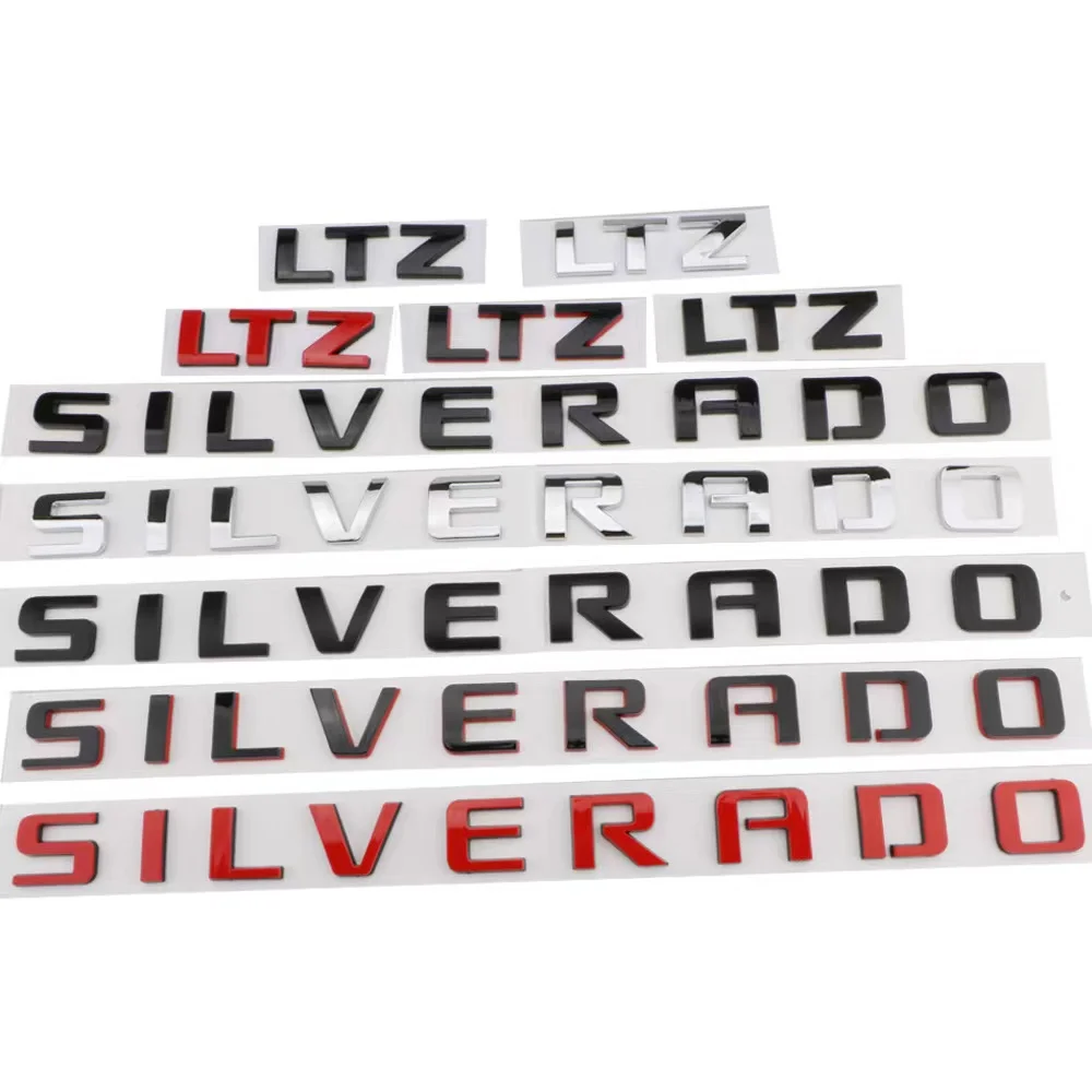 Emblema-de-letras-ABS-SILVERADO-LTZ-aplicable-a-Chevrolet-Car-Styling ...