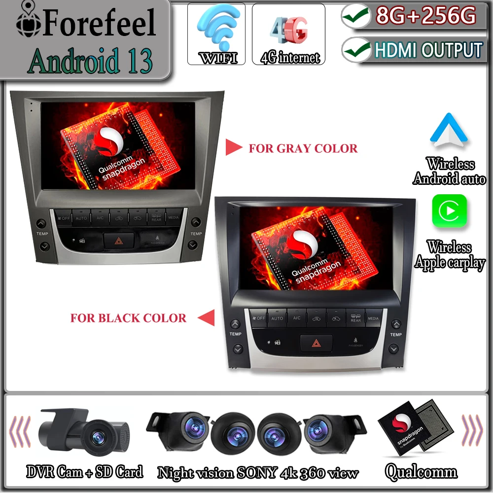 Android 12 For Lexus Gs Gs300 Gs350 Gs400 Gs430 Gs460 2005-2011 Car ...