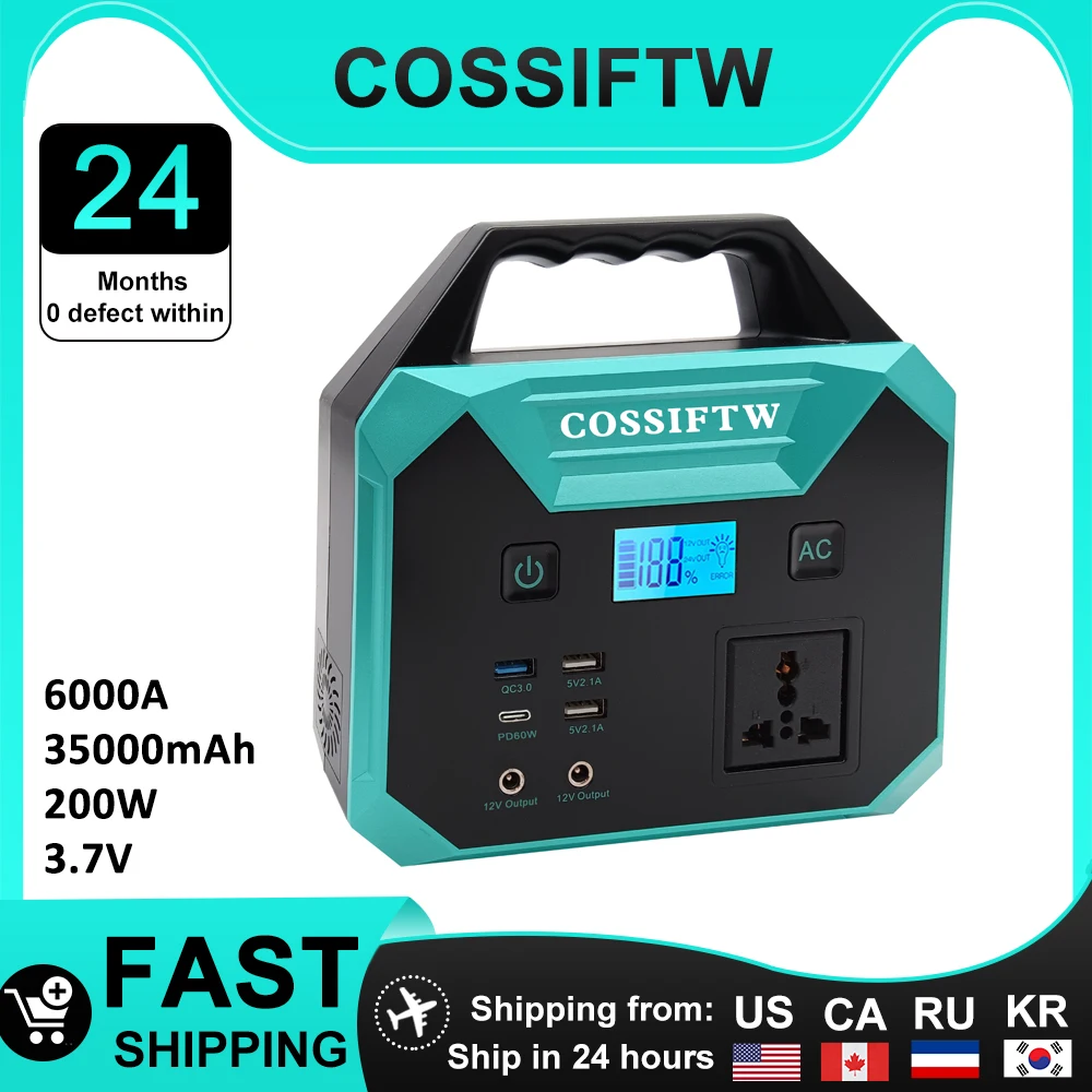 200W-Portable-Power-Station-220V-Powerbank-Outdoor-Rechargeable-Lithium ...