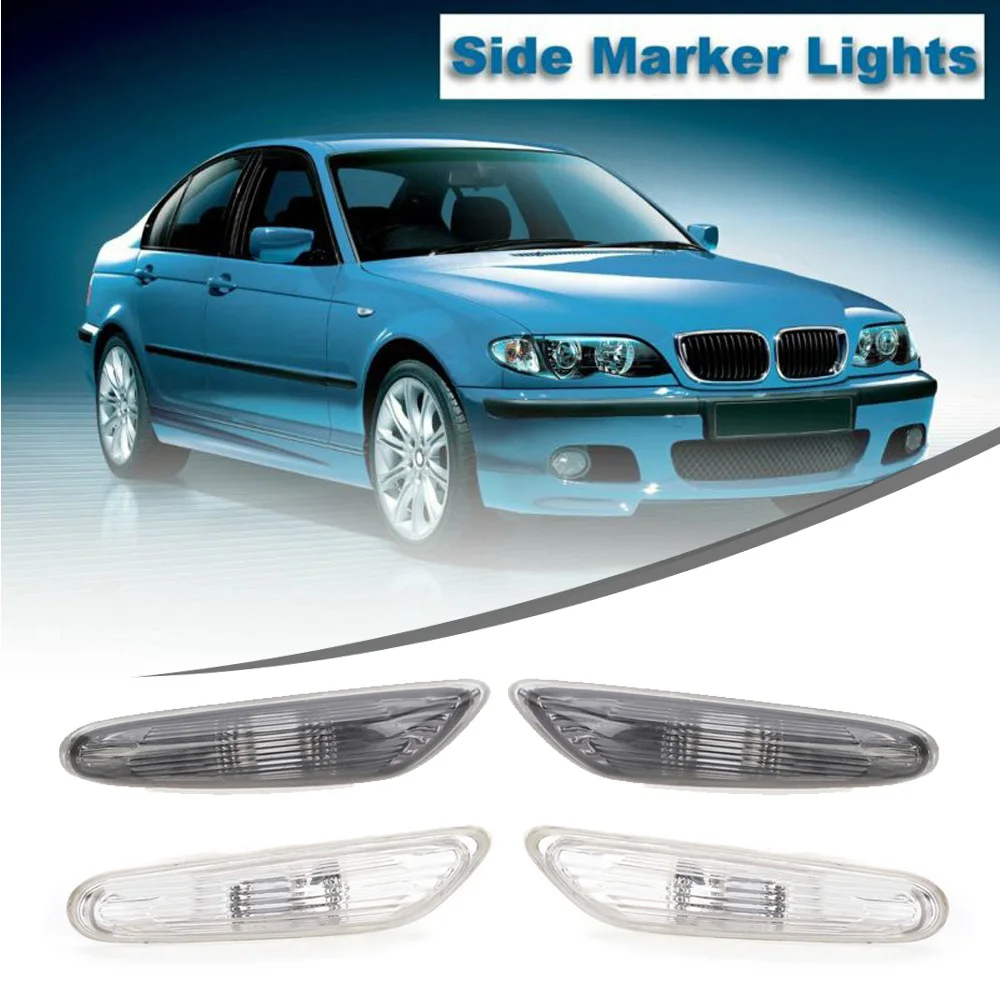 1Pair-12V-Car-Side-Marker-Light-Turn-Indicator-Lamp-For-BMW-E46-E60-E61 ...