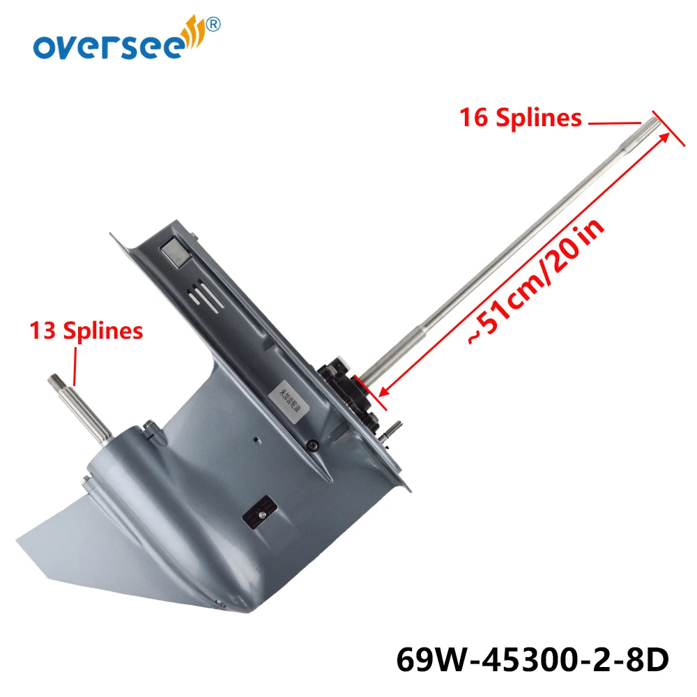 69W-45300-Lower-Unit-Assy-L-Shaft-for-Yamaha-50-60-HP-4-Stroke-Outboard ...