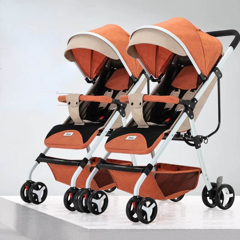 Can-Split-Twin-Strollers-Can-Sit-and-Lie-Down-Portable-Shockproof ...