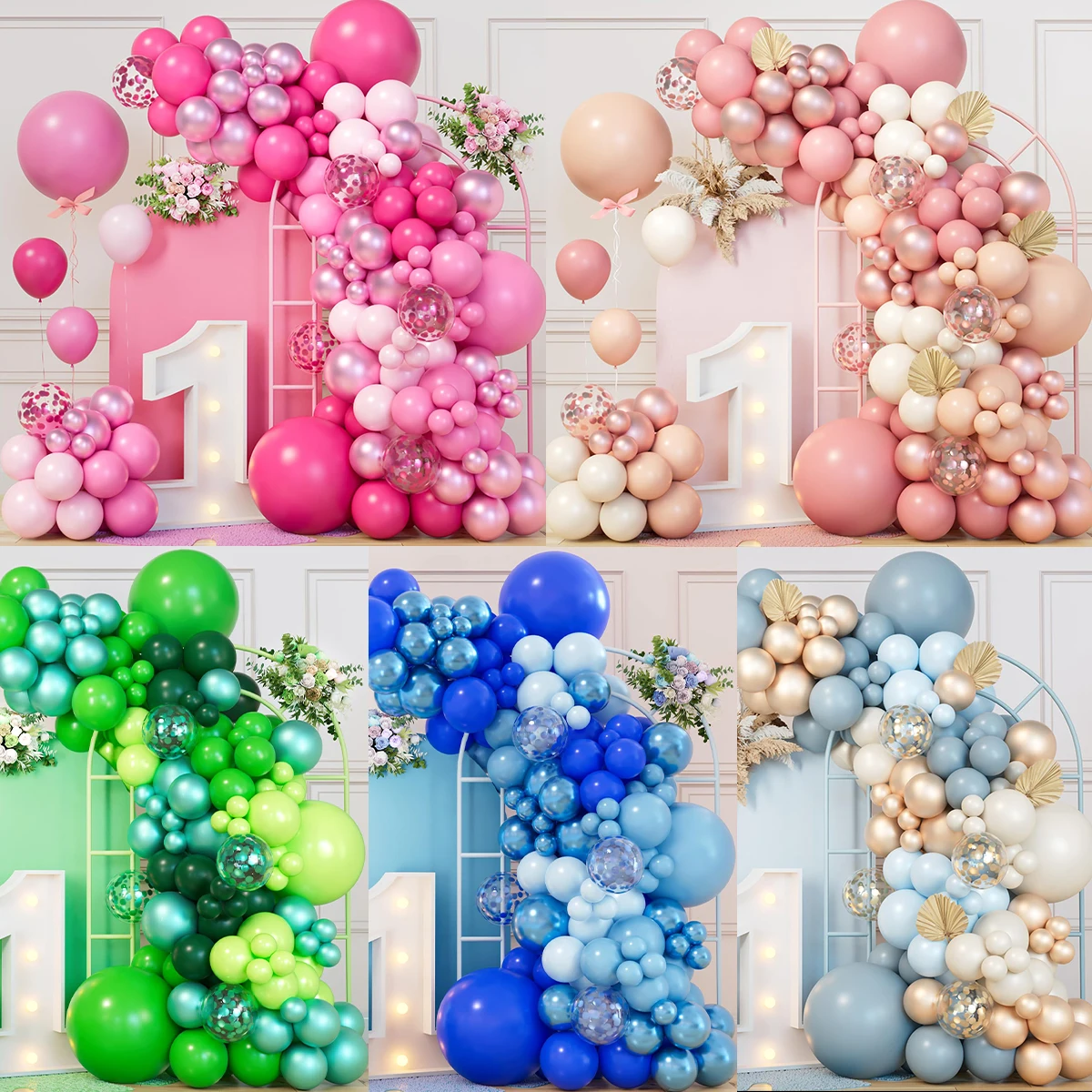 Balloon-Set-Solid-Color-Macaron-Matte-Balloon-Garland-Birthday-Party ...