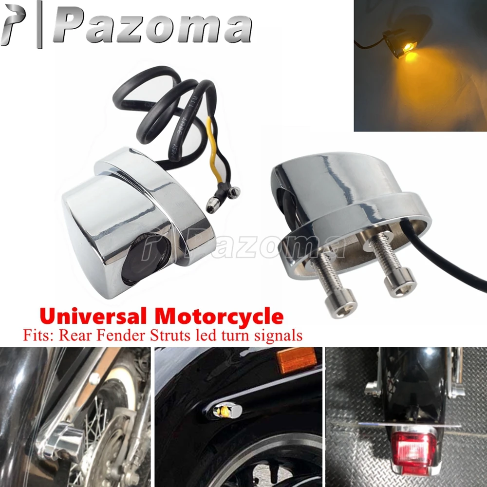 Rear-Fender-Struts-LED-Mini-Turn-Signals-Light-For-Harley-Sportster ...