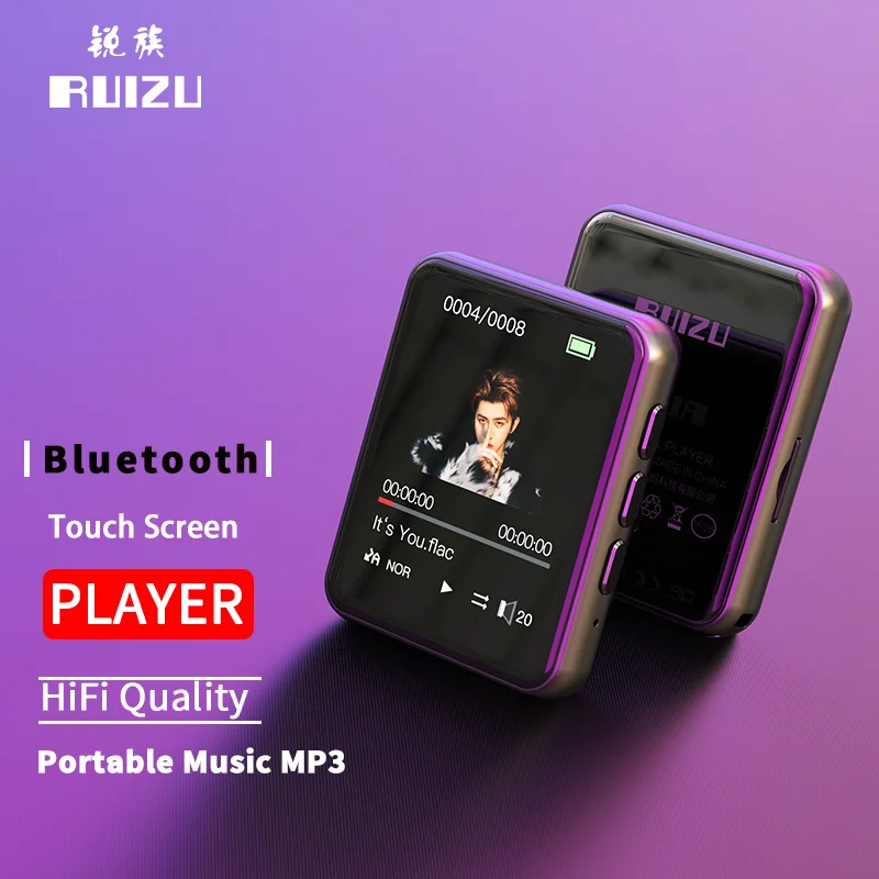 RUIZU-M4-MP3-Music-Player-with-Bluetooth-High-Resolution-Walkman-Full ...