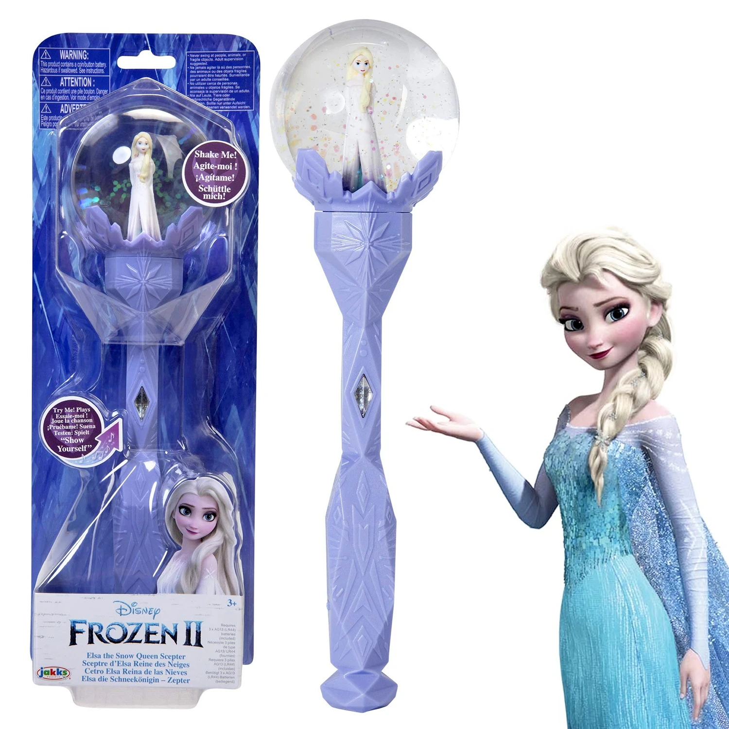 Magic Wand Disney Cold Heart 2 Elsa And Anna (sound, Snow Globe ...