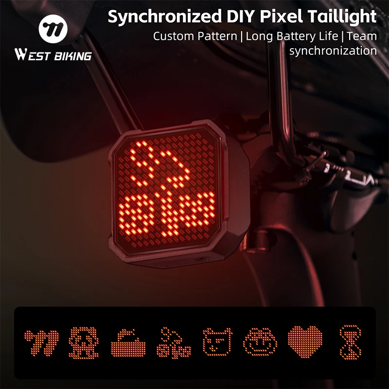 WEST-BIKING-DIY-Pixel-Bicycle-Taillights-Intelligent-Brake-Sensing-Team ...