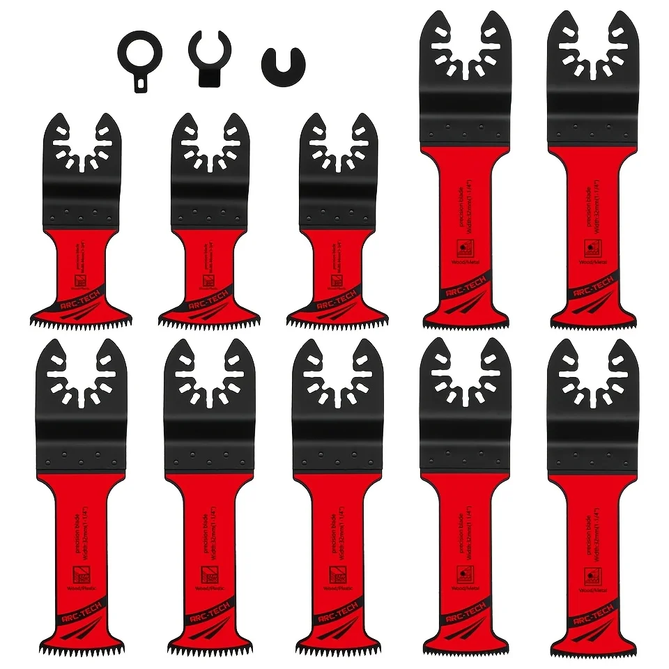 3/10PCS Arc Tech Oscillating Saw Blades, Universal Quick Release ...