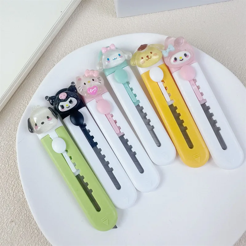 12-36pcs-Kawaii-Sanrio-Utility-Knife-Cartoon-Anime-Melody-Kuromi-Hello ...