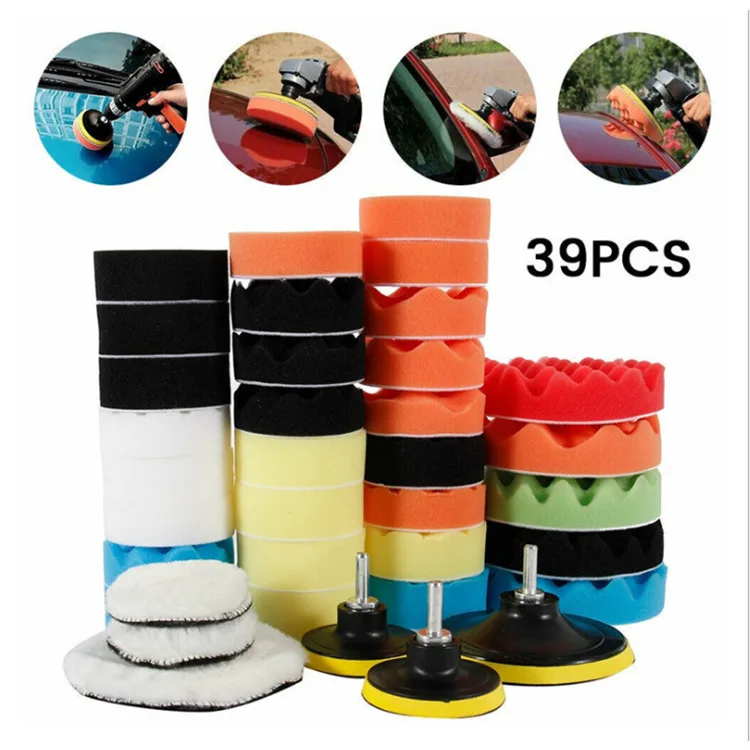 3-7inch-Car-Polishing-Disc-11Pcs-Set-Self-Adhesive-Buffing-Waxing ...
