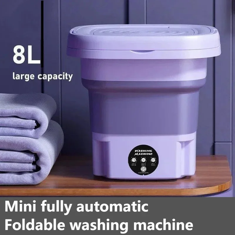 220V-110V-8L-Mini-Fully-Automatic-Foldable-Large-Capacity-Washing ...