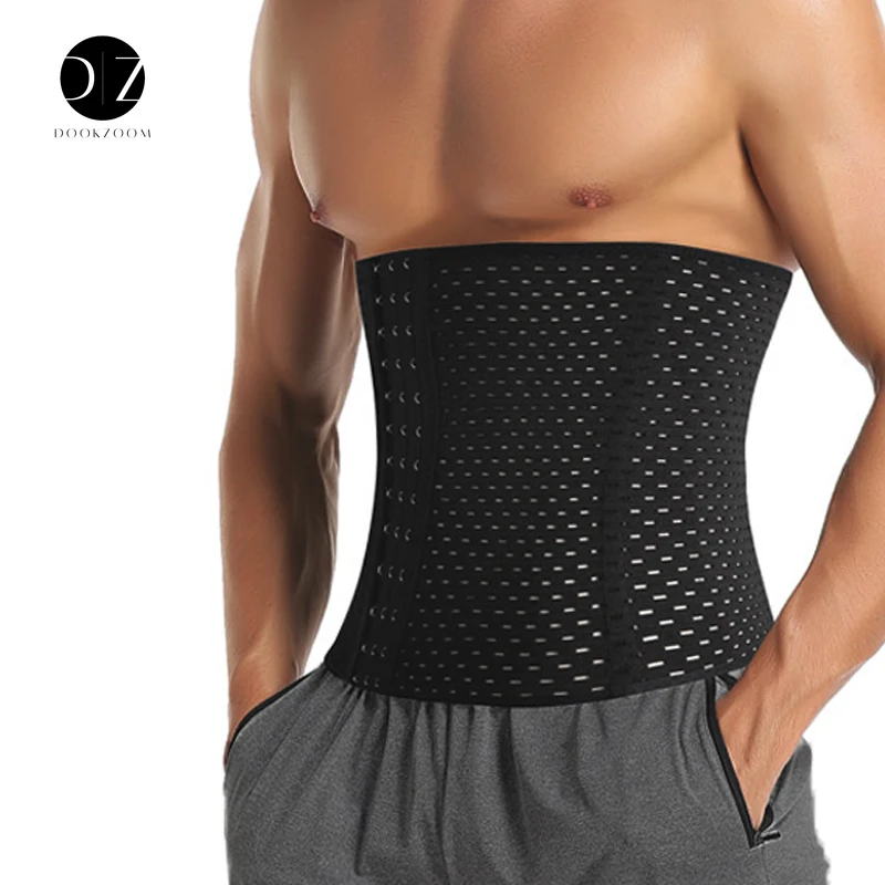 Men-Slimming-Body-Shaper-Waist-Trainer-Trimmer-Belt-Corset-For-Abdomen ...