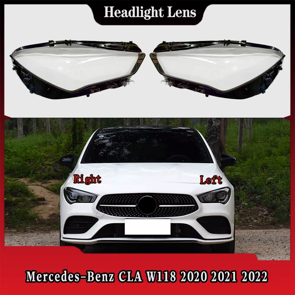 For Benz CLA W118 2020 2021 2022 Headlight Shell Lampshade Headlamp ...