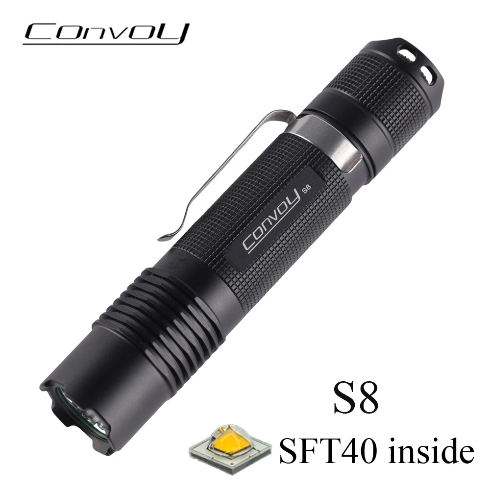 Convoy-S8-Flashlight-Luminus-SFT40-Linterna-Led-18650-Mini-Torch ...