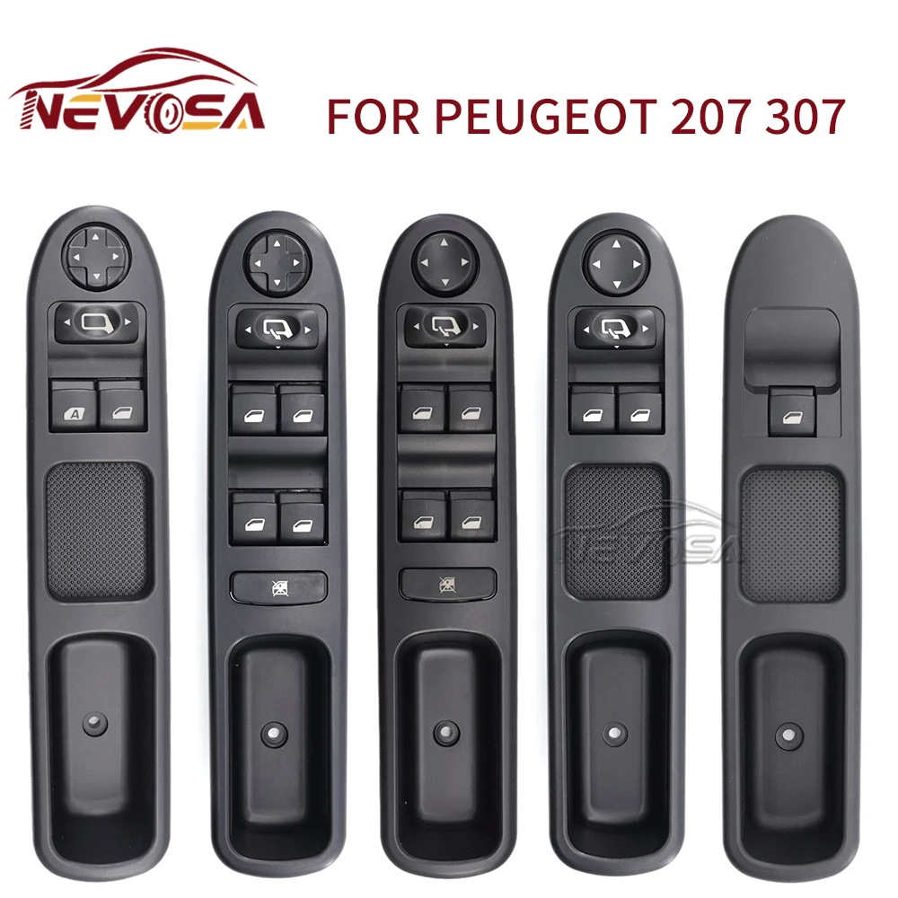 NEVOSA-For-Peugeot-207-307-Electric-Power-Window-Control-Switch-6554-QC ...