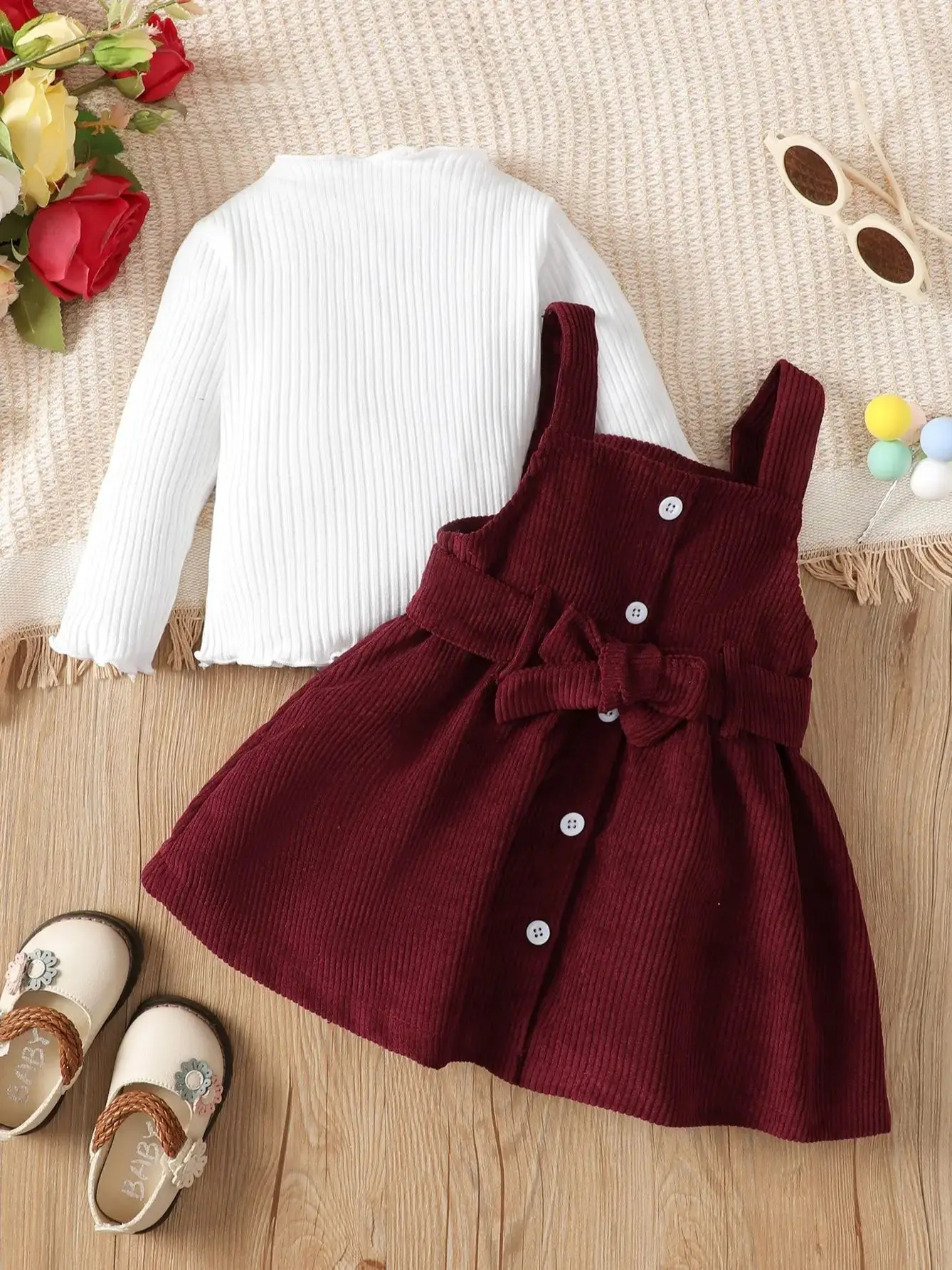 0-3-year-old-Newborn-Baby-Girl-Spring-and-Autumn-High-Neck-Solid-Color ...
