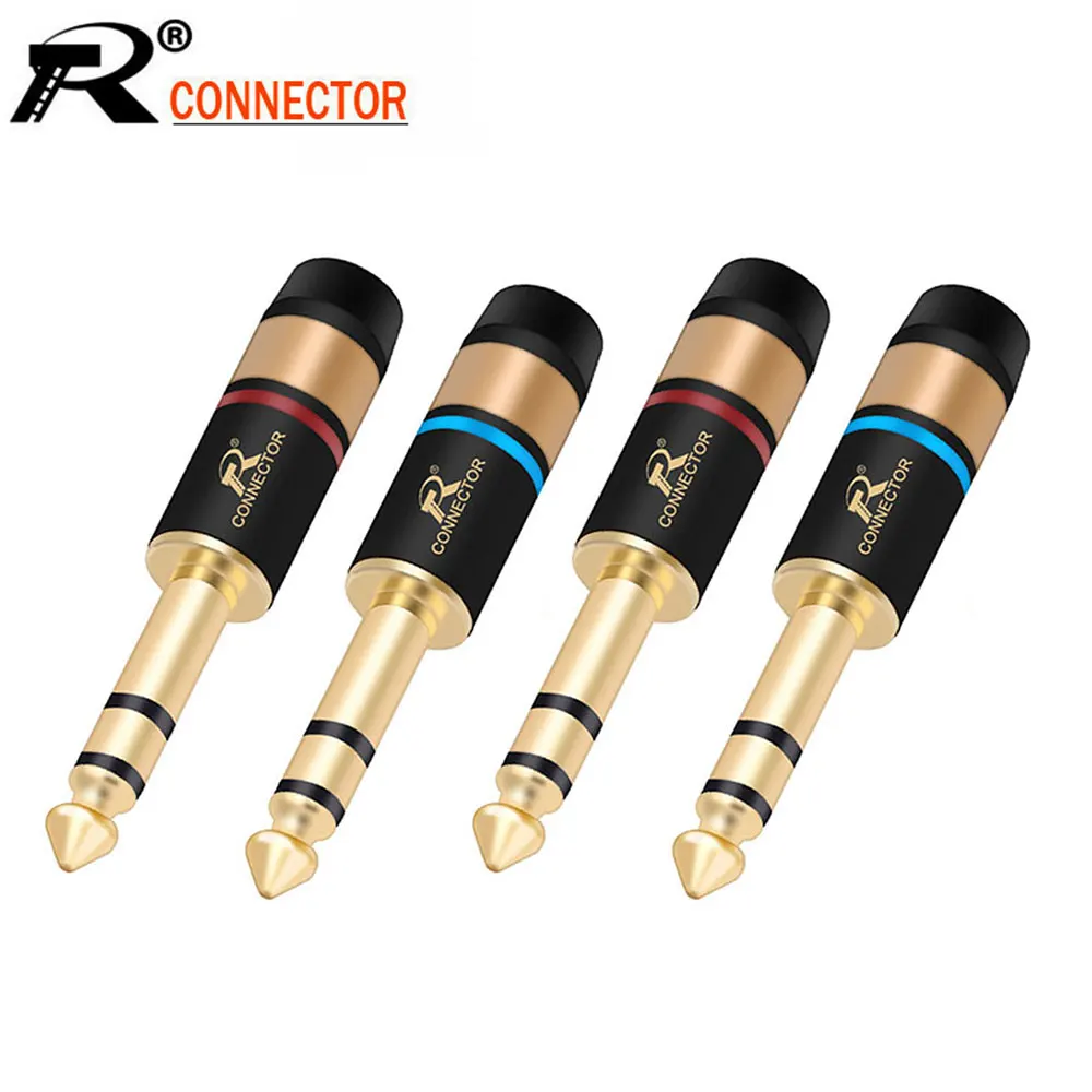 Stereo Guitar Plug | Microphone Adapter | Wire Connector - 10pcs 6.35mm ...