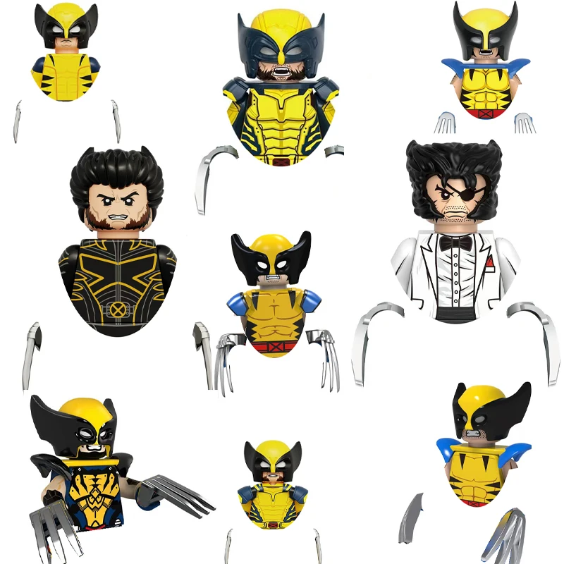 Marvel-Hero-Movie-Series-Splicing-Blocks-Wolverine-Puzzle-Brinquedos ...