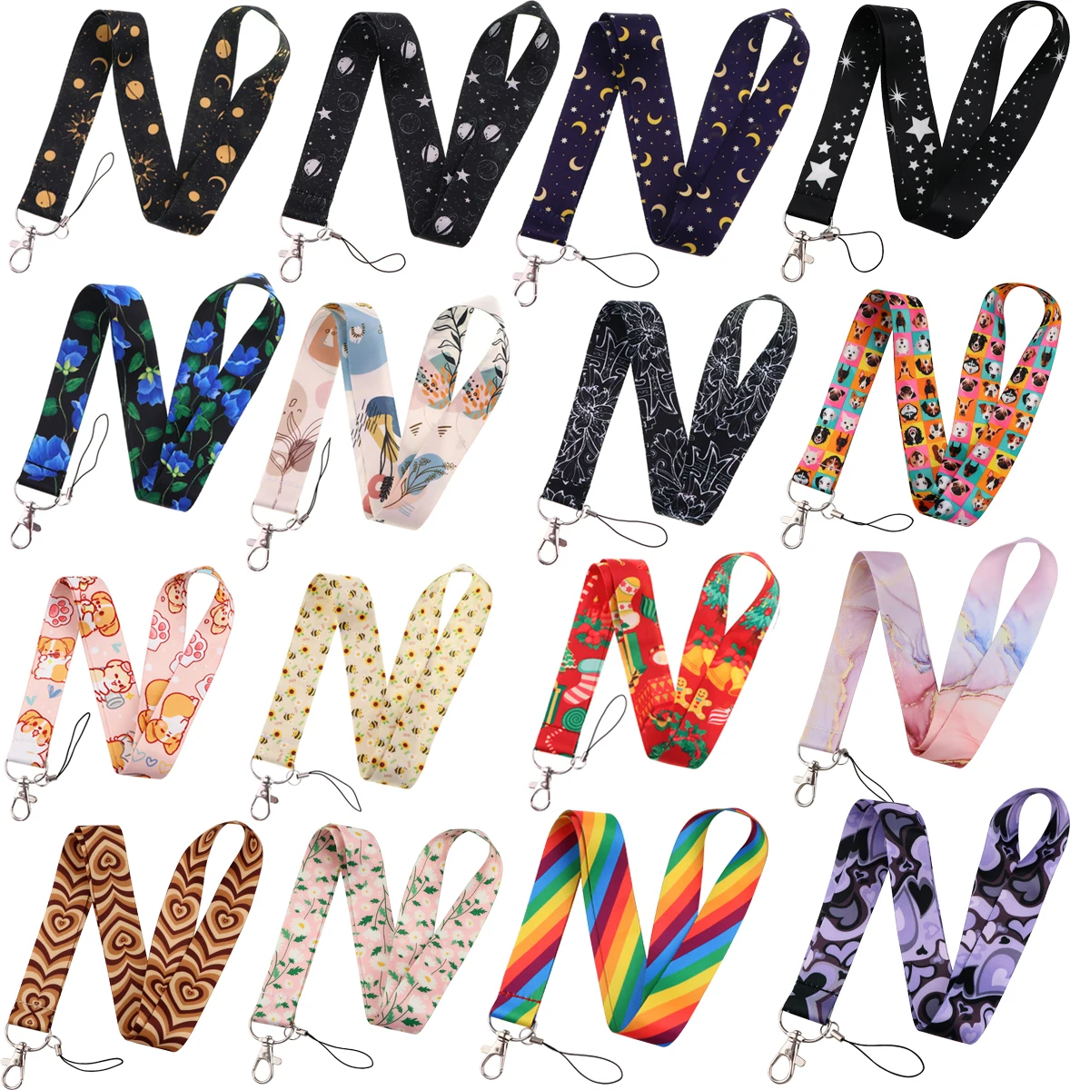 Cat and Dog Vintage Sun and Moon Lanyards for Key Neck Strap For Card ...