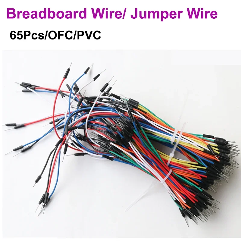 65Pcs-Jumper-Wire-25-20-16-12CM-Solderless-Power-Cable-PVC-Flexible-DIY ...