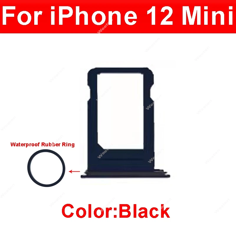 For iPhone 12 Mini 12mini SIM Card Tray Holder SIM Card Reader Slot ...