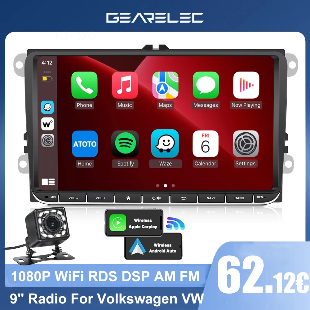 9-Android-10-Car-Radio-GPS-Navigation-for-Volkswagen-VW-Golf-Polo ...