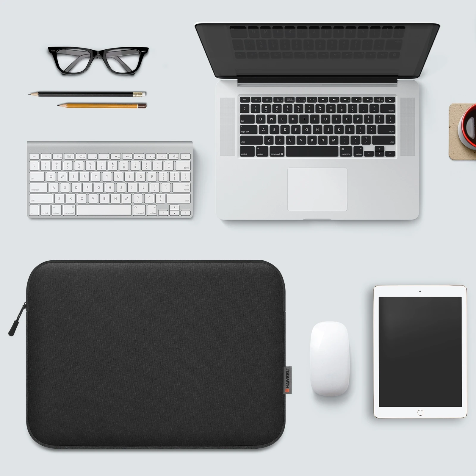 HAWEEL 16 15 13 inch Laptop Sleeve Case Zipper Briefcase Bag for 15-16. ...