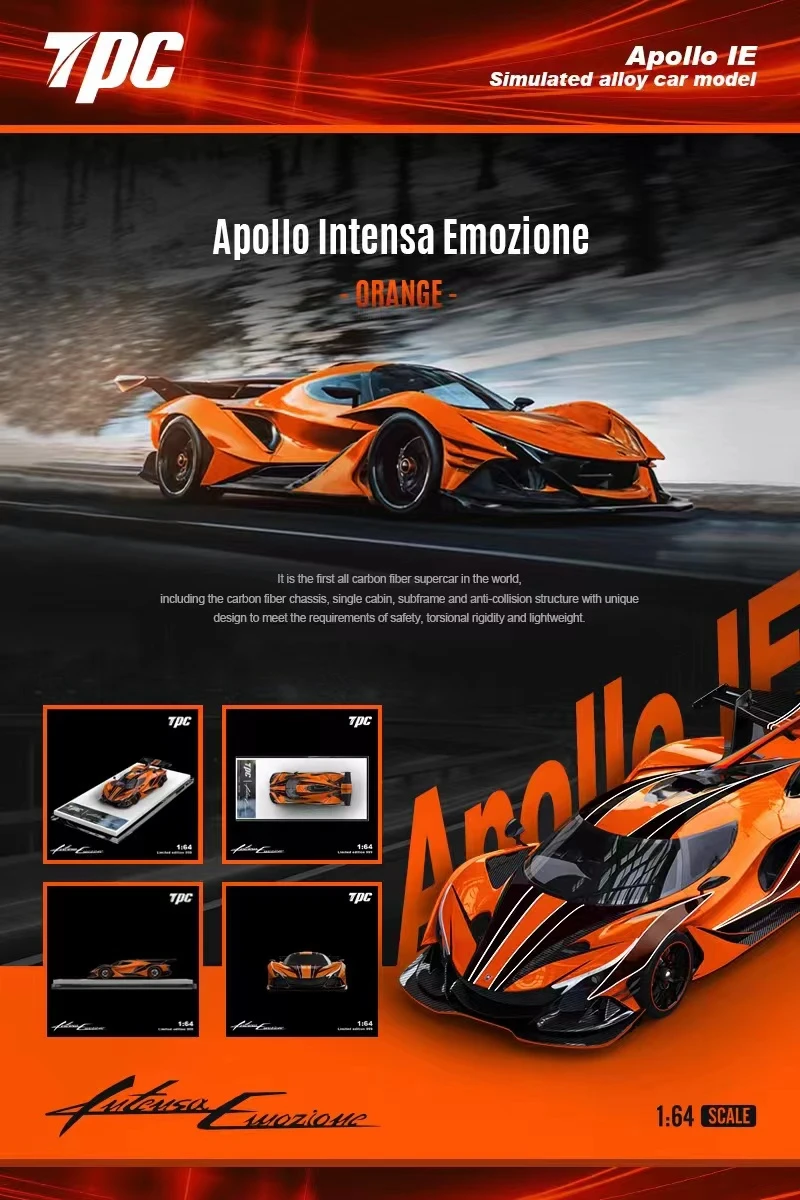 TPC 1:64 Apollo IE Orange Diecast Model Car, TPC 1:64, ETA : Feb 2023 ...