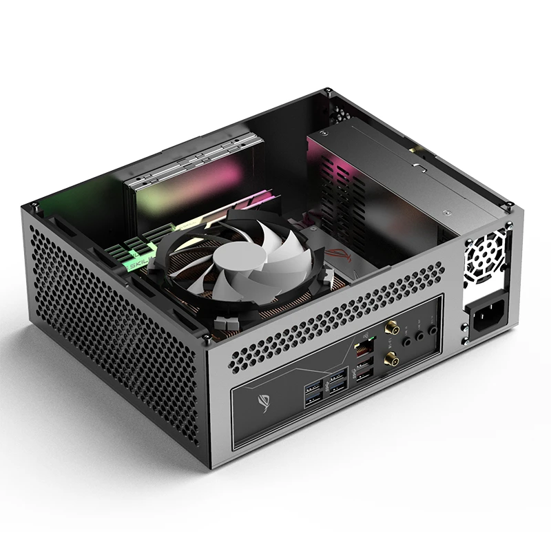 Lzmod 4L Mini A24 V3นิวเคลียร์จอแสดงผล1u แหล่งจ่ายไฟ Itx Chassis อะ ...