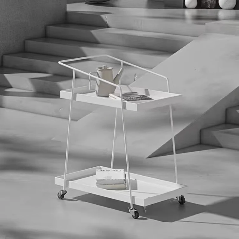 New-Minimalist-Bedroom-Iron-Trolleys-Mobile-Wheel-Food-Drinks-Simple ...