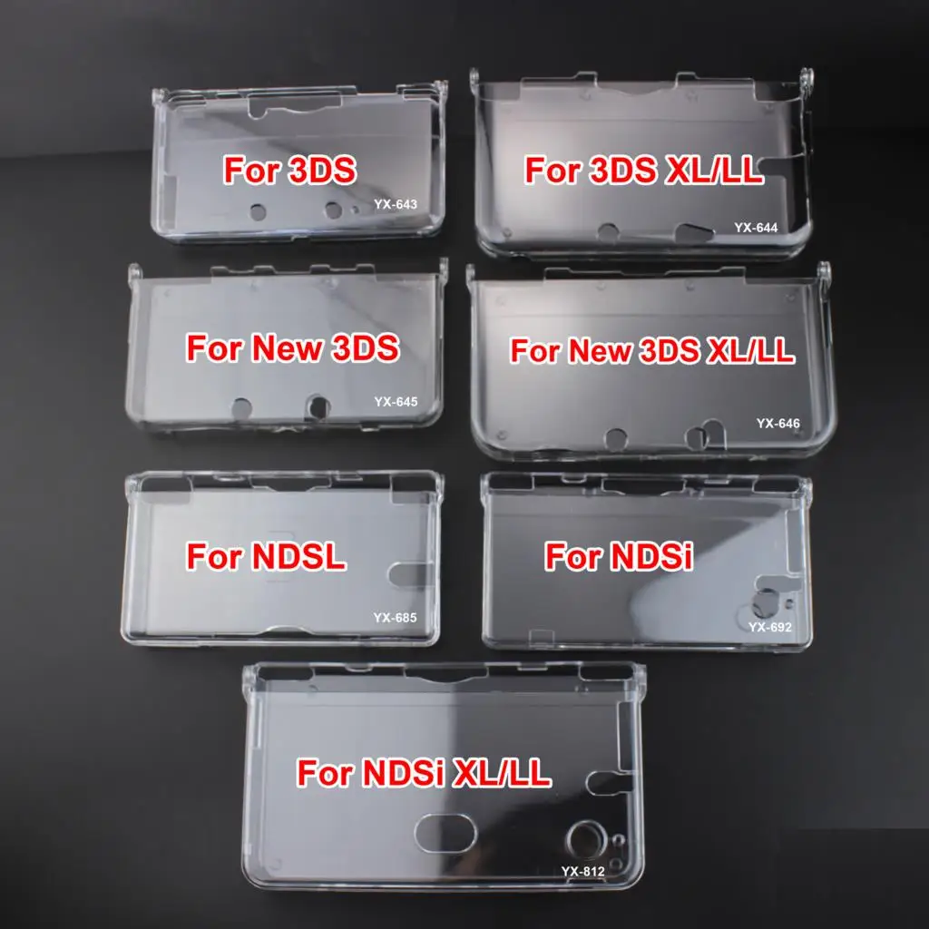 Clear-Crystal-Protective-Hard-Shell-Skin-Capa-para-GBA-SP-NDSL-DSI-NDSi ...