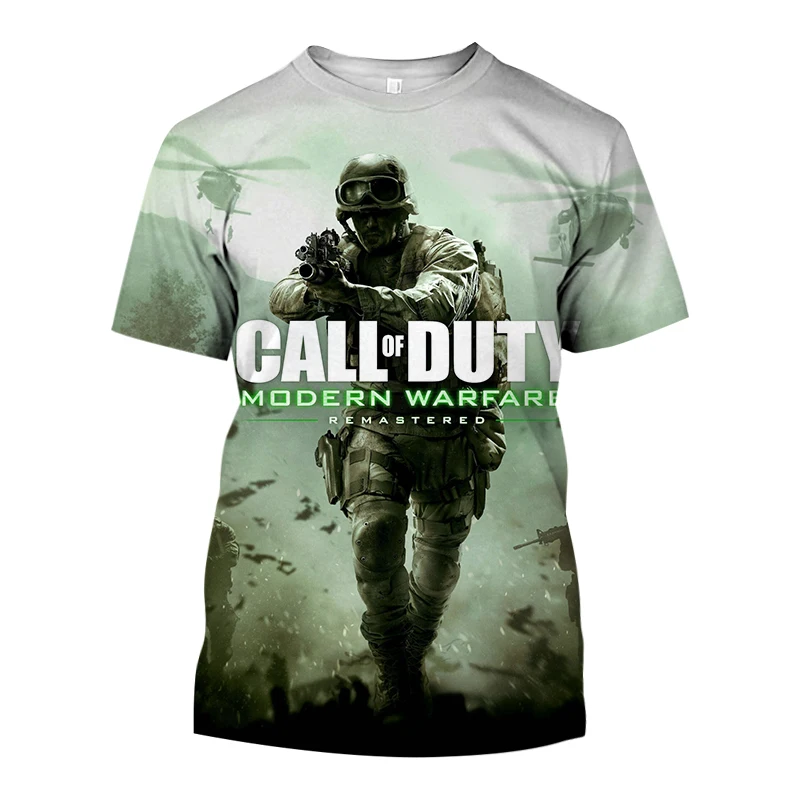 Call-Of-Duty-FPS-Shooting-Game-T-Shirt-For-Men-Fashion-Casual-Crew-Neck ...