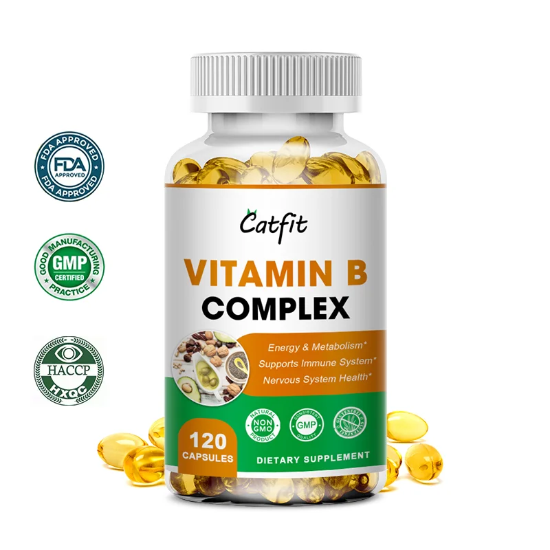 Catfit-Compound-Vitamin-B-Capsules-VB-B1-B2-B3-B5-B6-B7-B9-B12 ...