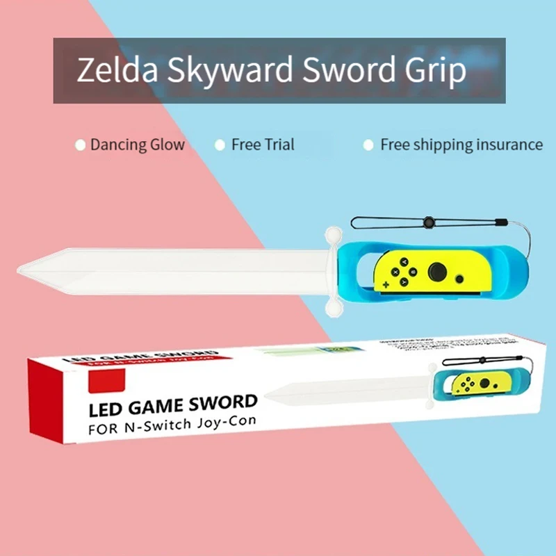 Glow-Sword-For-Nintendo-Switch-Skyward-Sword-Joycon-Controller-Holder ...